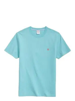 Brooks Brothers Solid Cotton T-shirt - Aqua