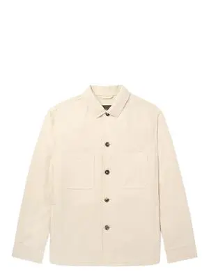 Loro Piana Evando Linen-twill Overshirt - Neutrals