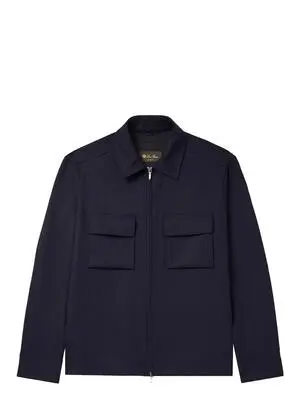 Loro Piana Wool-blend Blouson Jacket - Blue