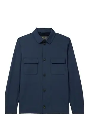 Loro Piana Windwish™ Overshirt - Blue