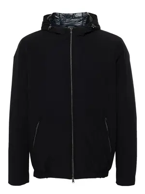 Herno Zip-up Hooded Jacket - Blue