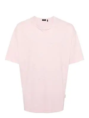 FIVE CM Embroidered Cotton T-shirt - Pink