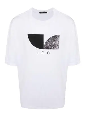 IRO PARIS Logo-print Cotton T-shirt - White