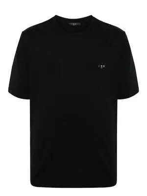 IRO PARIS Logo-embroidered Cotton T-shirt - Black