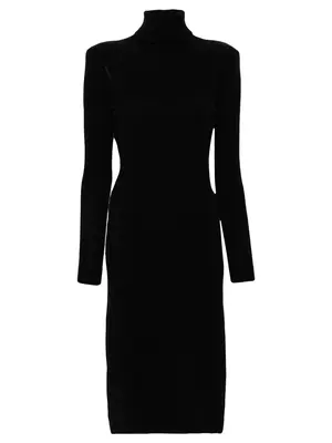 TOM FORD TOM FORD Cut-Out Cashmere Midi Dress