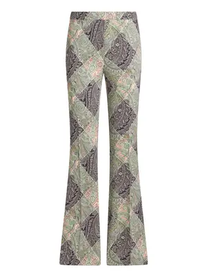 Etro Flared Printed Trousers - Neutrals