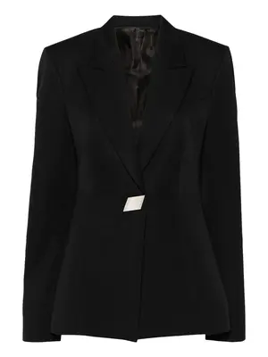 Attico Single-breasted Blazer - Black