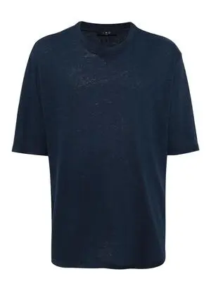IRO PARIS Drop-shoulder Jersey T-shirt - Blue