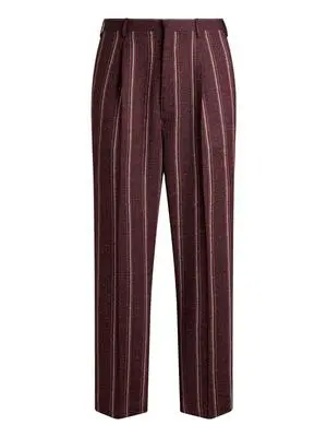 Etro Striped Tailored Trousers - Red