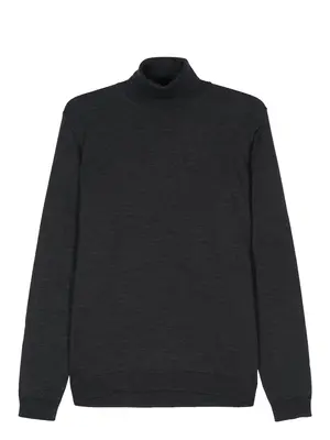 NUUR Roll-neck Merino Jumper - Grey