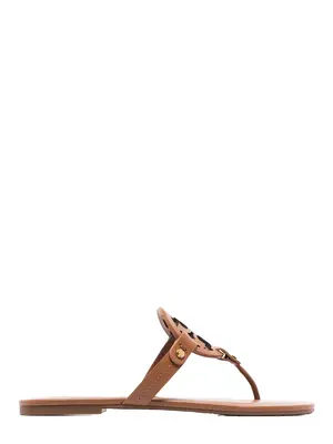 Tory Burch Miller Leather Sandals - Leather Brown