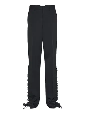 Jean Paul Gaultier Tailored Wool Trousers - Black