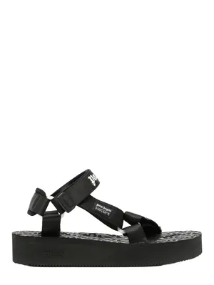 PALM ANGELS X SUICOKE Depa Logo Sandals - Black