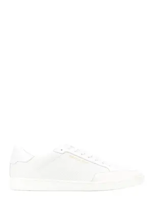 Saint Laurent Court Classic Sl/10 Leather Sneakers - White