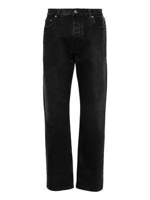 Off-White Tapered Denim Jeans - Black