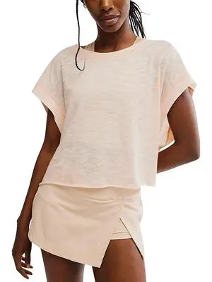 Free People My Time Tee - Pastel Peach