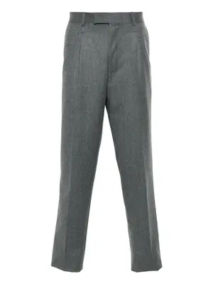 Zegna Slim-cut Wool Trousers - Grey