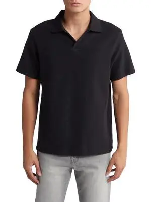 FRAME Jacquard Polo - Black