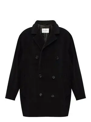 Max Mara Rebus Double-breasted Coat - Black