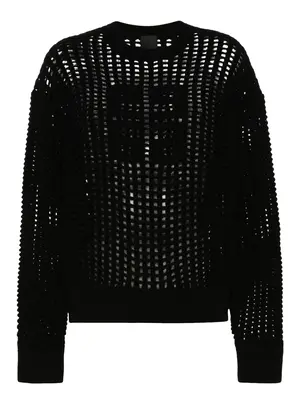 Givenchy 4g Open-knit Jumper - Black