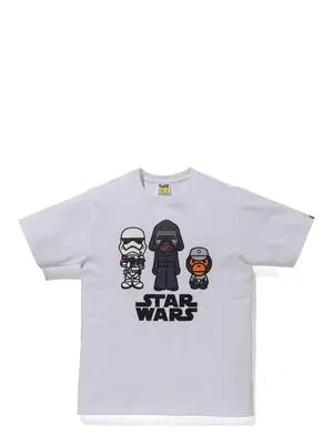 A BATHING APE X Star Wars First Order Tee Shirt - White