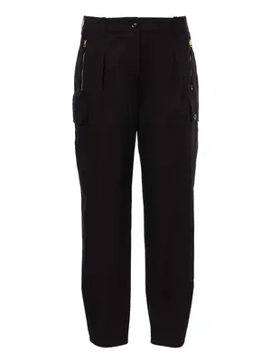TOM FORD Cotton Twill Cargo Trousers - Black
