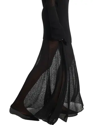 Proenza Schouler Anita Knitted Maxi Dress - Black