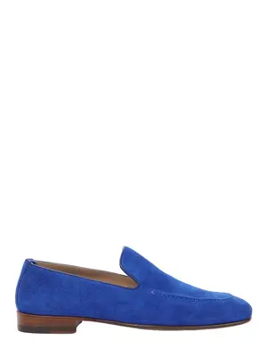 Manolo Blahnik Manolo Blahnik Truro Suede Loafers Blue