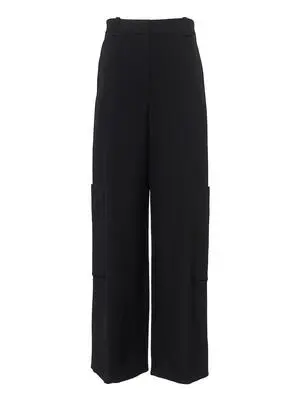 Khaite Caiton Straight Trousers - Black