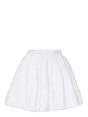 Patou Cotton Miniskirt - White