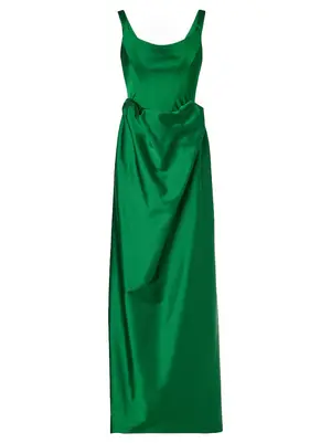 VIVIENNE WESTWOOD Nova Camille Satin Corset Gown - Green