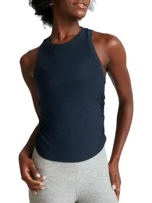 Beyond Yoga Beyond Yoga Featherweight Ruched Tank Top Nocturnal Navy