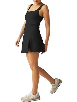 Beyond Yoga Court Appeal Active Minidress - Darkest Night