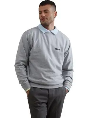 MEMBERS ONLY Preston Crew Neck Sweatshirt - Grey