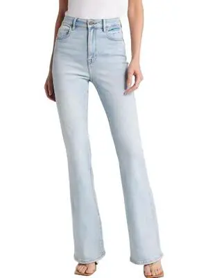 HIDDEN JEANS High-rise Flare Jeans - Light Wash