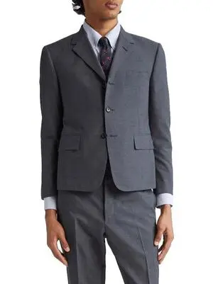 Thom Browne Classic Fit Wool Blend Sport Coat - Dark Grey