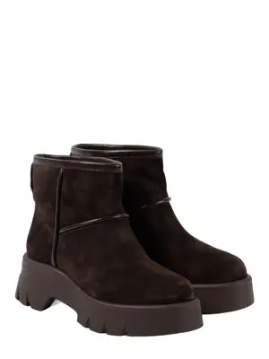 GIANVITO ROSSI Stormy Ankle Boots - Brown