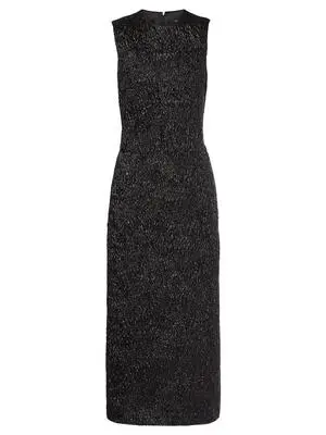 Simone Rocha Cloqué Midi Dress - Black