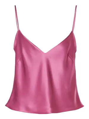 Galvan Ischia Satin Camisole - Pink
