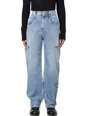 MAISON MARGIELA Light Wash Distressed Jeans - Denim