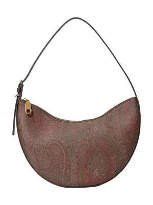 Etro Paisley Print Shoulder Bag - Brown