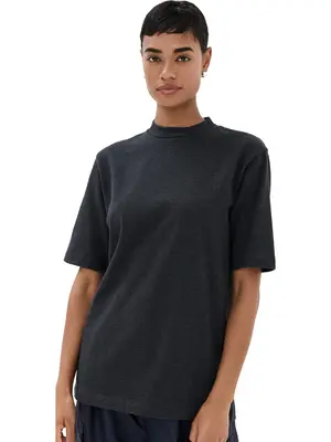 Tibi Perfect Tee - Charcoal Grey