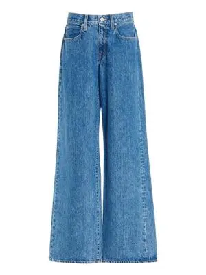 SLVRLAKE Mica Wide-Leg Jeans Medium Wash