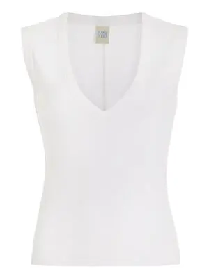 FLORE FLORE Cotton Tank Top - White
