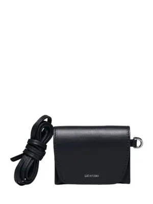 Lié Studio Stella Leather Wallet - Solid Black