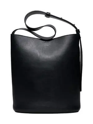 Lié Studio Lié Studio Norma Leather Bucket Tote Solid Black