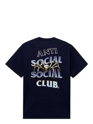 ANTI SOCIAL SOCIAL CLUB Crawl To Me Tee Shirt - Navy Blue