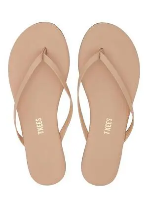 TKEES TKEES Lily Foundations Matte Flip Flop In Tan.