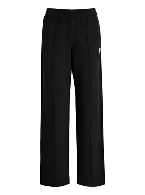 Moncler Straight-leg Jersey Sweatpants - Black