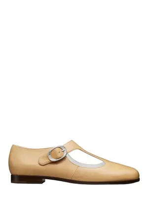 Tory Burch Violet T-strap Loafers - Neutrals